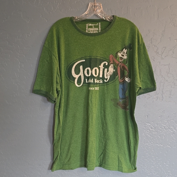 Disney | Shirts | Disney Green Goofy Tee | Poshmark